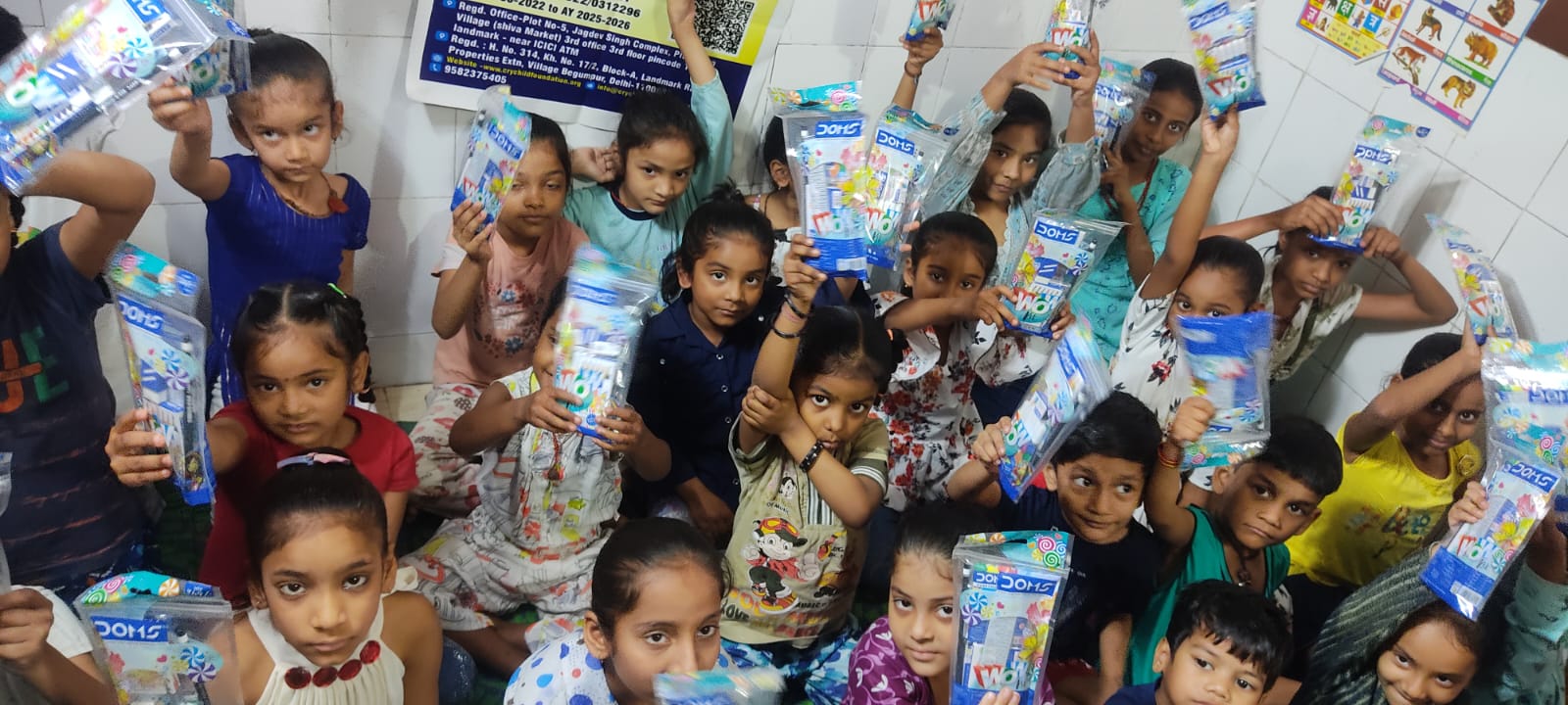 STATIONERY KIT DISTRIBUTION :: Cry Child Foundation